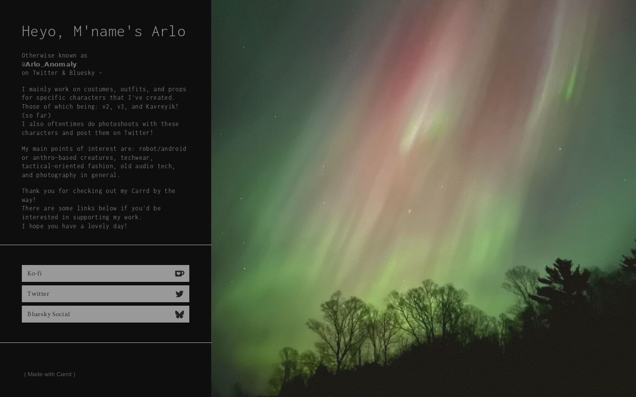 𝙰𝚛𝚕𝚘_𝙰𝚗𝚘𝚖𝚊𝚕𝚢'𝚜 𝙲𝚊𝚛𝚛𝚍